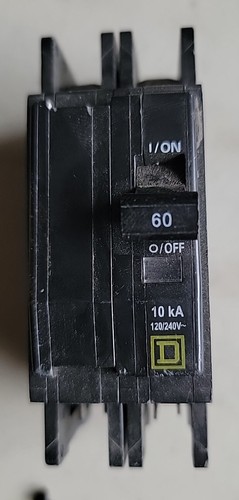 USED Square D QOU260 Feed Through 2 Pole 60 Amp 120/240V AD-8263 ...