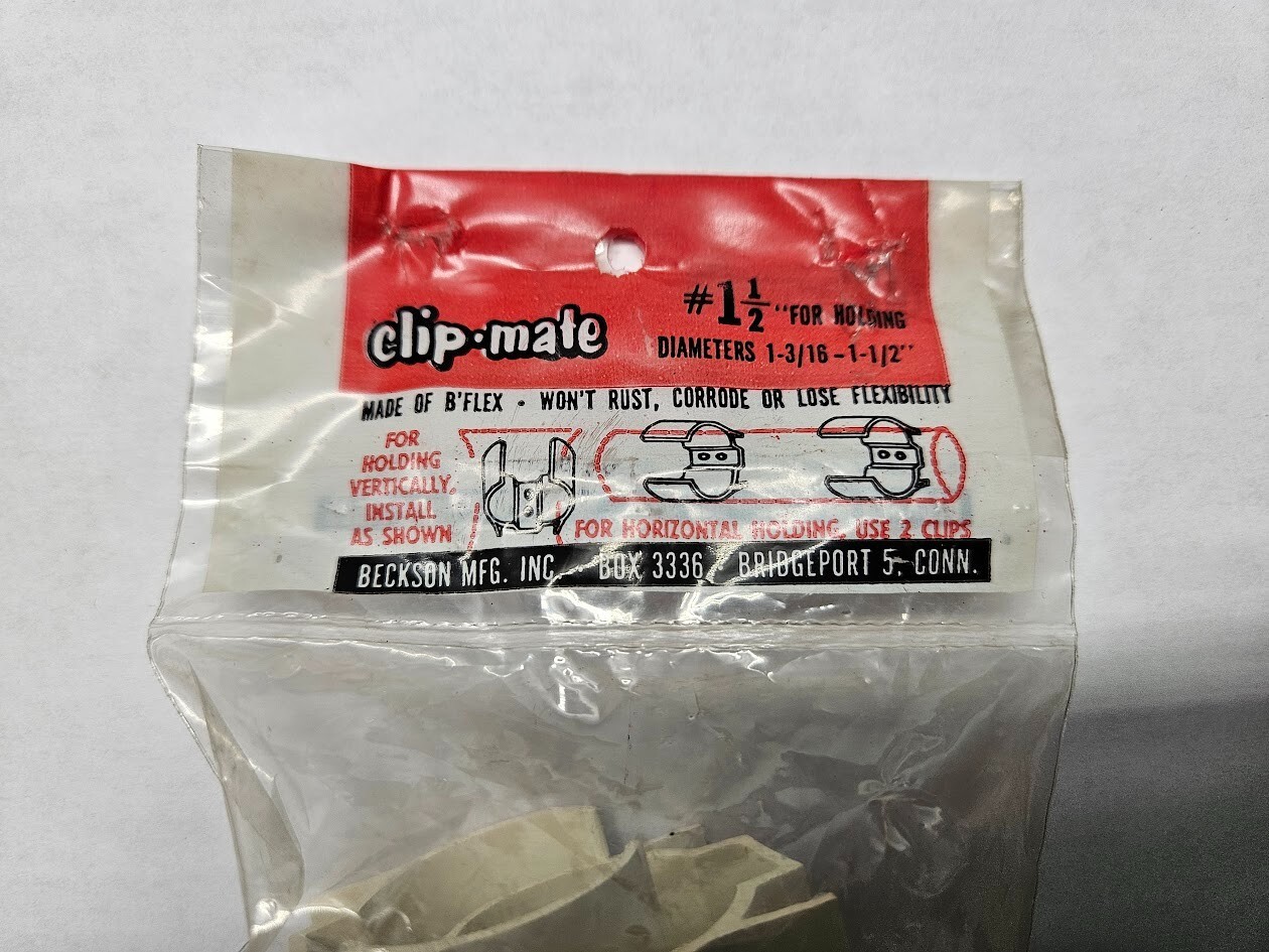 Beckson Marine Plastic Clip Mate Holding Clips for 1-3/16" to 1-1/2 ...