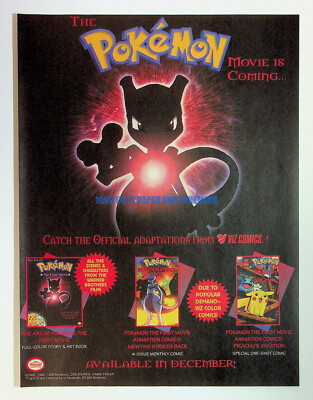 Pokemon The First Movie Viz Comics 1999 Manga Print Magazine Ad Poster ...