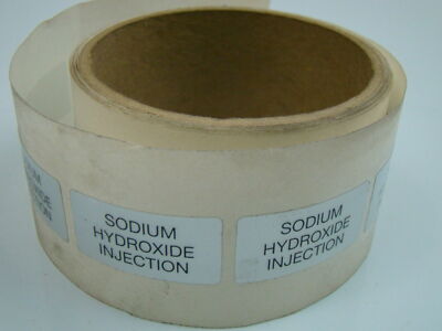 Sodium Hydroxide Injection Stickers | eBay