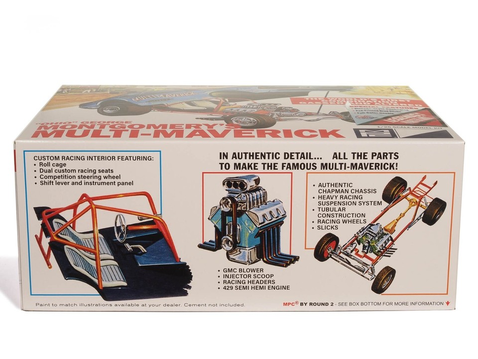 MPC NEW Model Kit George Montgomery's Multi Maverick Funny Car 1:25 ...