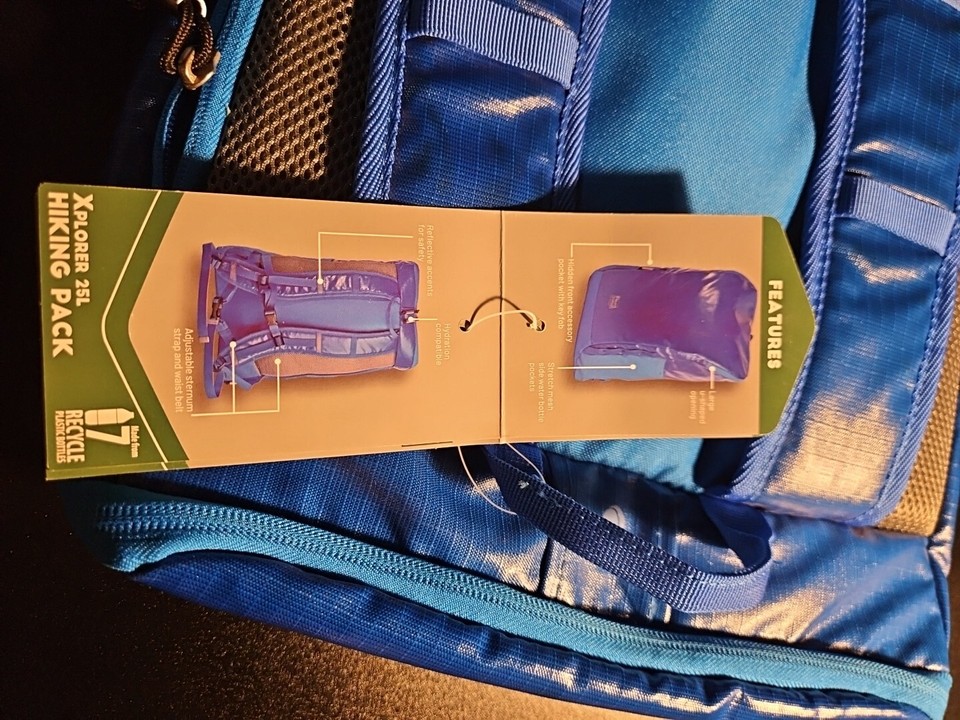 Timber Ridge Xplorer 25L Hiking Pack Blue 844093014182| eBay