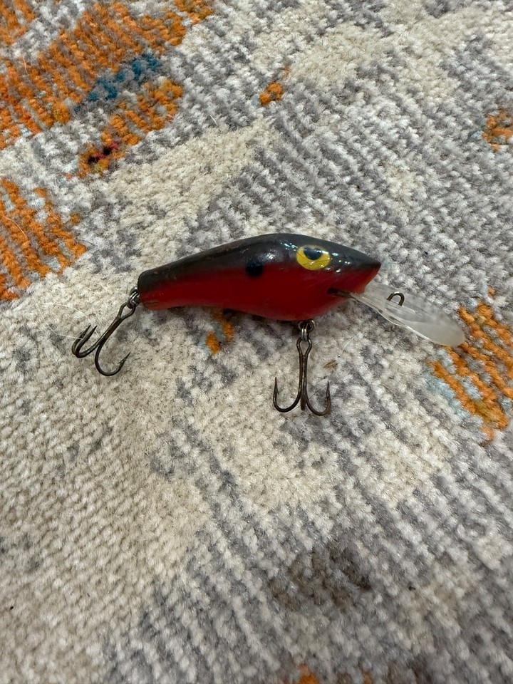Lot of 4 old bass vintage fishing lures wood top water bait plugs fish ...