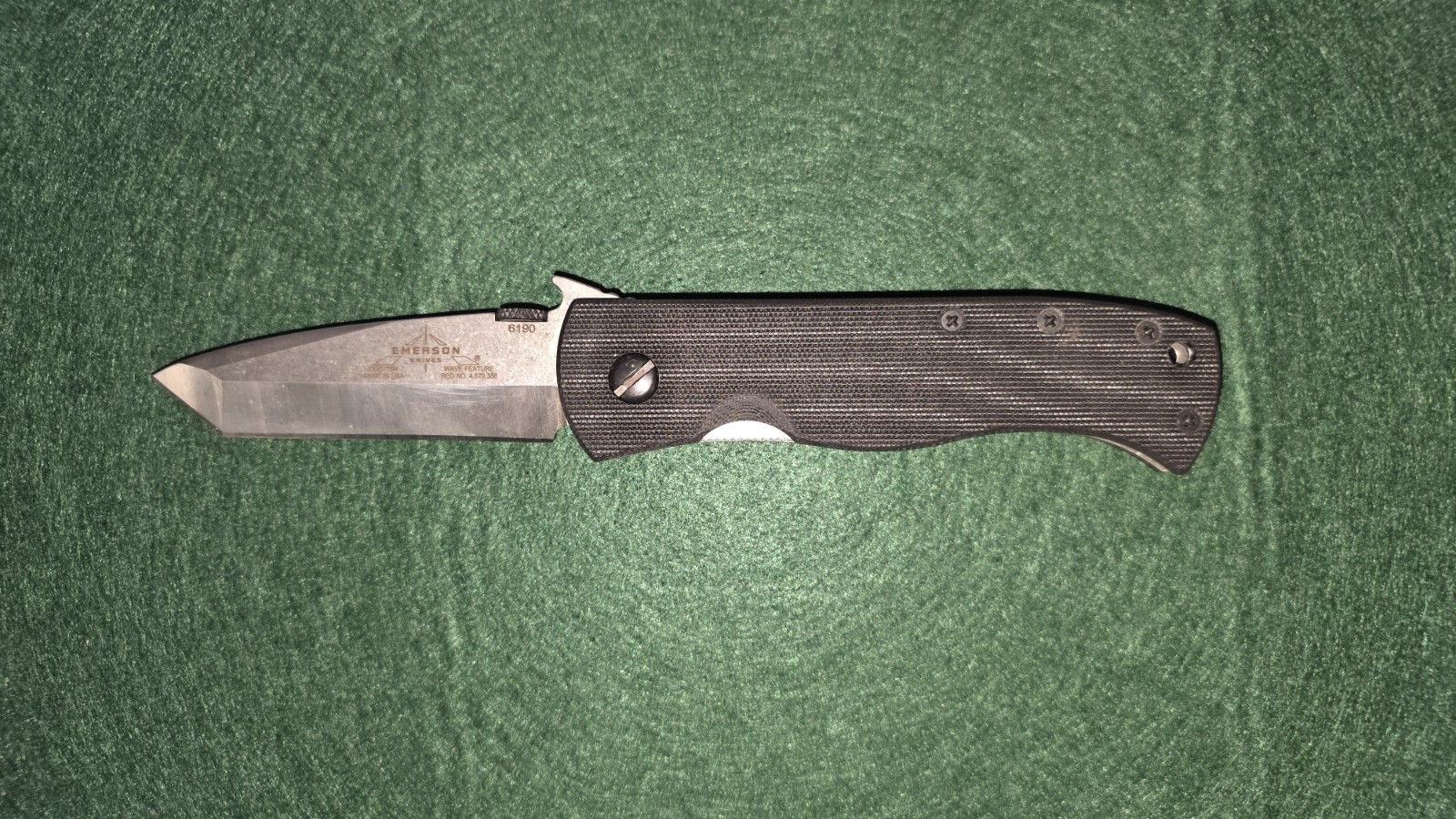 Classic Emerson CQC-7BW Black G10 Scales Iconic Linerlock Folding ...