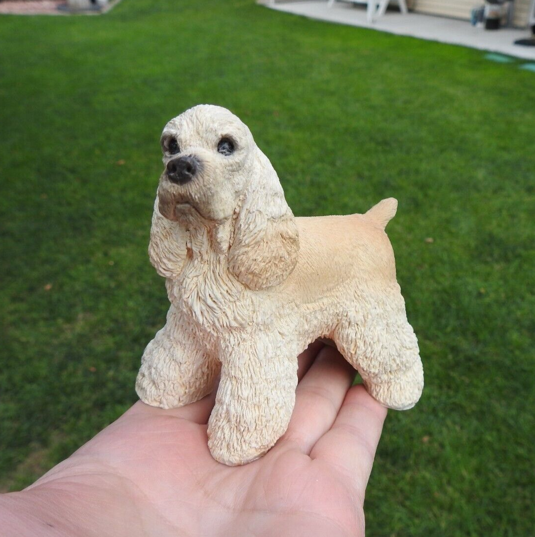 Vintage Stone Critters Figurine Cocker Spaniel Dog Stamped 1988 UDC 4 ...