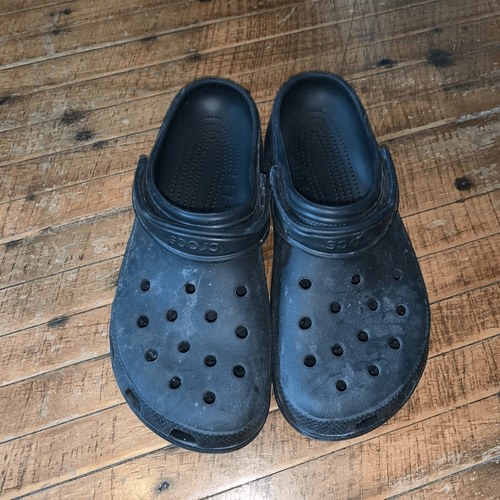 Crocs black rubber arch support ortho washable nursing clogs | eBay