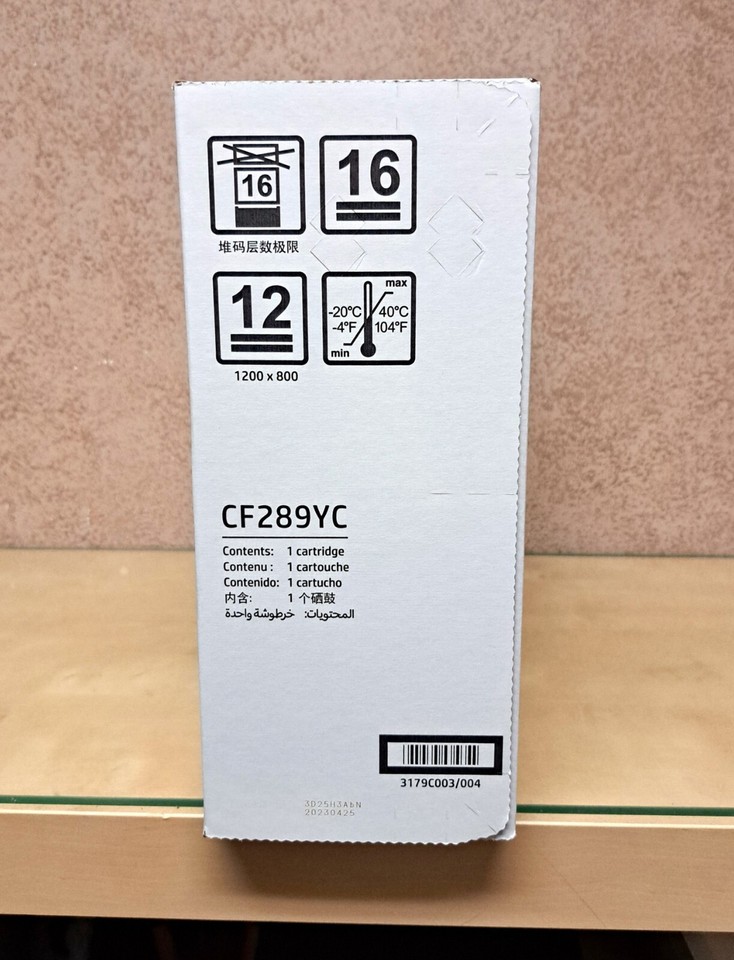 Genuine New/Unused HP CF289YC Extra High Yield Black Contract Toner ...