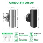 Up Down Led Wall Light PIR Sensor 5W GU10 Outdoor Garden Wall Lights ...