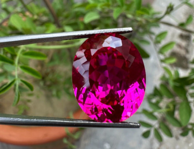 Certified Flawless 21 Ct Natural Pink Ruby Loose Gemstone Oval Cut ...