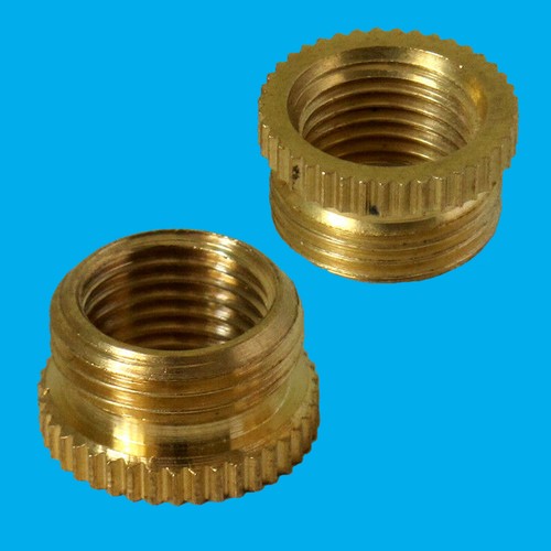 12x 1/2" Male To 10mm Female Brass Lamp Holder M10 Thread Reducer Bush ...
