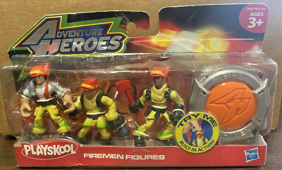 Adventure Heroes Playskool Firemen Figures Try Me Built-In- Action ...