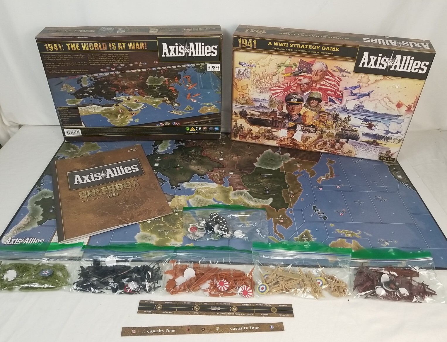 Axis and Allies 1941 Board Game Wizards of The Coast Avalon Hill 2012 ...