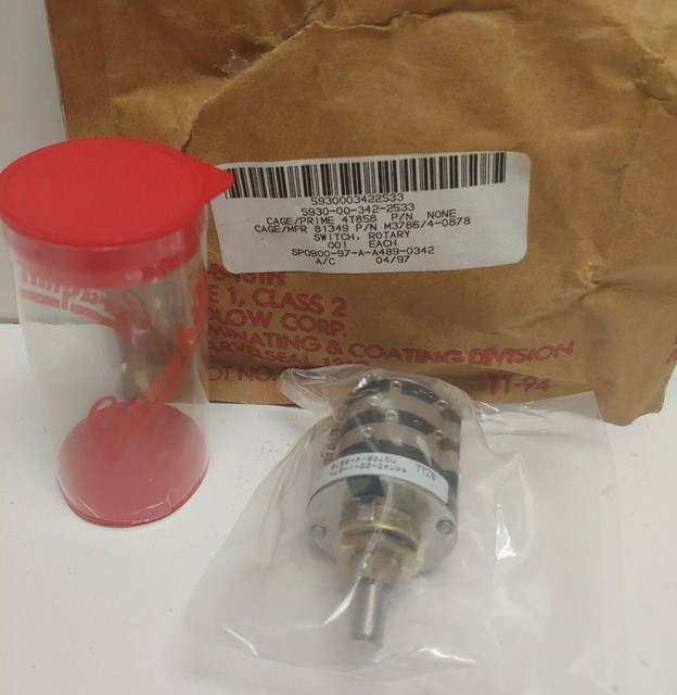 MIL-SPEC GRAYHILL ROTARY SWITCH 5930-00-342-2533 MIL-DTL-3786/4 M3786/4 ...