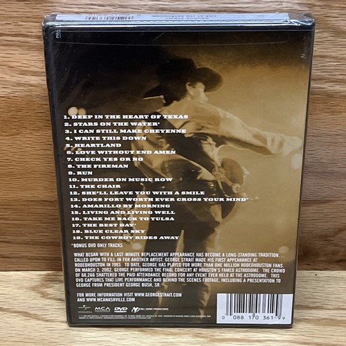 George Strait - For the Last Time: Live From the Astrodome (DVD, 2003 ...