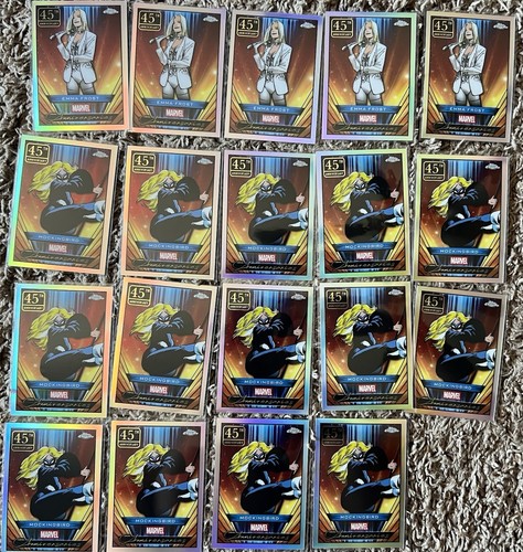 Lot Of 19 2025 Topps Marvel Chrome 45th Anniversary Emma Frost ...