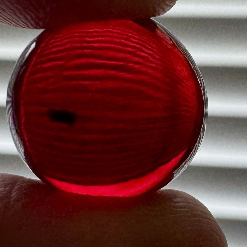 Cadmium Uranium Red Marbles UV Reactive Ruby Cherry Translucent Lot 8 ...