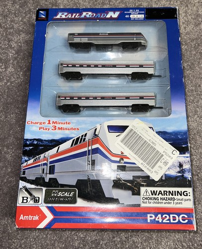 New-Ray Toys RailRoadN Amtrak P42DC Die Cast N scale Engines Train Set ...