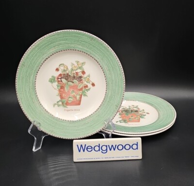 Wedgwood SARAH'S GARDEN Set(s) 3 Green Salad Plates EXCELLENT++ | eBay