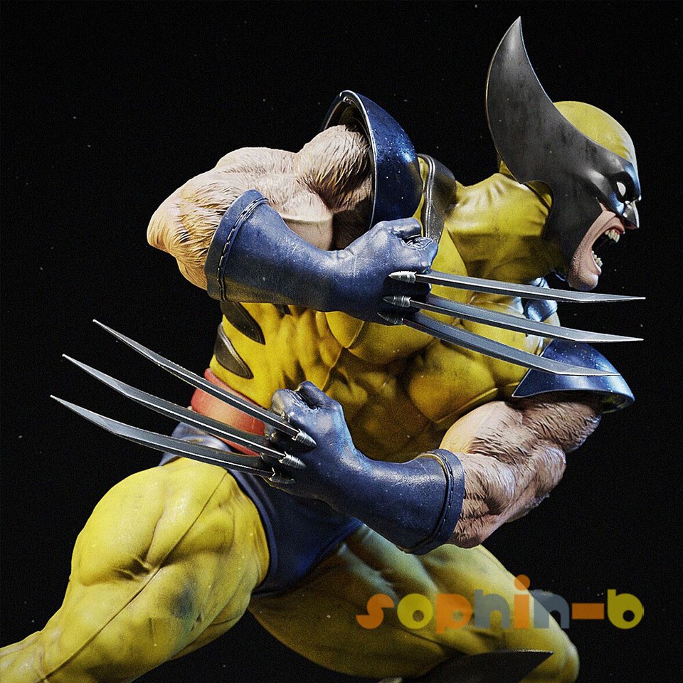 Classic Wolverine Resin 1:4 Model Kit Unpainted 3d Print GK Statue ...