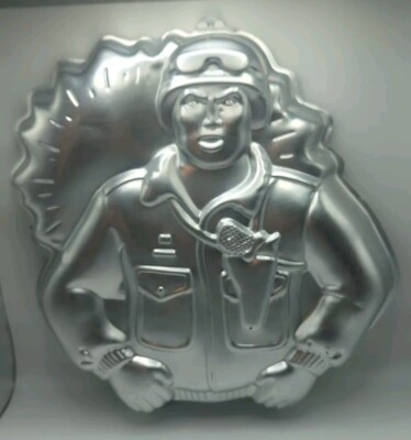 Vintage 1986 Wilton GI Joe Cake Pan Mold Army Solider Hasbro 2105-2950 ...