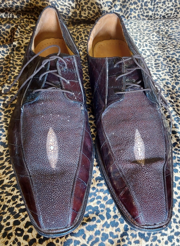 MENS DRESS SHOE BUNDLE (7) - EEL, STINGRAY, CROCODILE, SNAKE, GLITTER ...