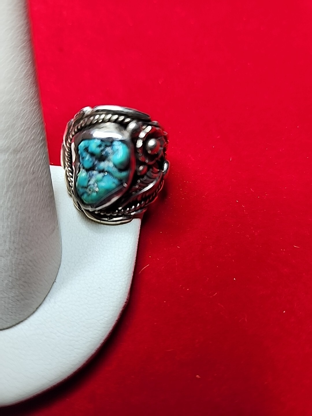 Native American Micheal Thompson Sterling Turquoise R… - Gem