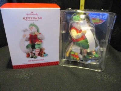 Hallmark Keepsake Ornament Pre-Flight Check Santa Claus 2013 MEMBER ...