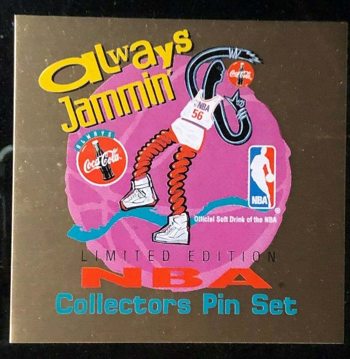 COCA COLA LIMITED EDITION NBA PIN SET (28) ALWAYS JAMMIN RARE Never ...