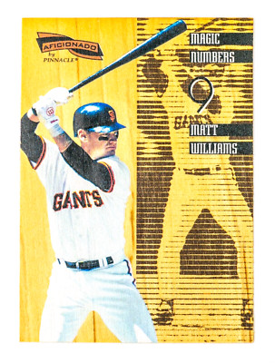 Matt Williams #9 (1996 Pinnacle Aficionado) Magic Numbers, San ...