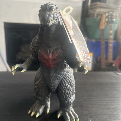 2003 Bandai Red Scar Chest Godzilla 2004 8.5" tall Figure w/Tag Tokyo ...