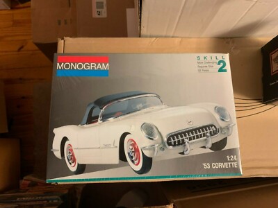 Monogram 1953 Chevrolet Corvette 1/24 Scale Plastic Model Kit #2291 | eBay