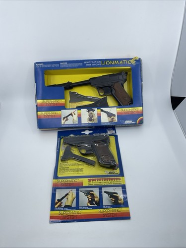Vintage Edison Toys Falconmatic Toy Cap Guns Lot Of 2 Supermatic System ...