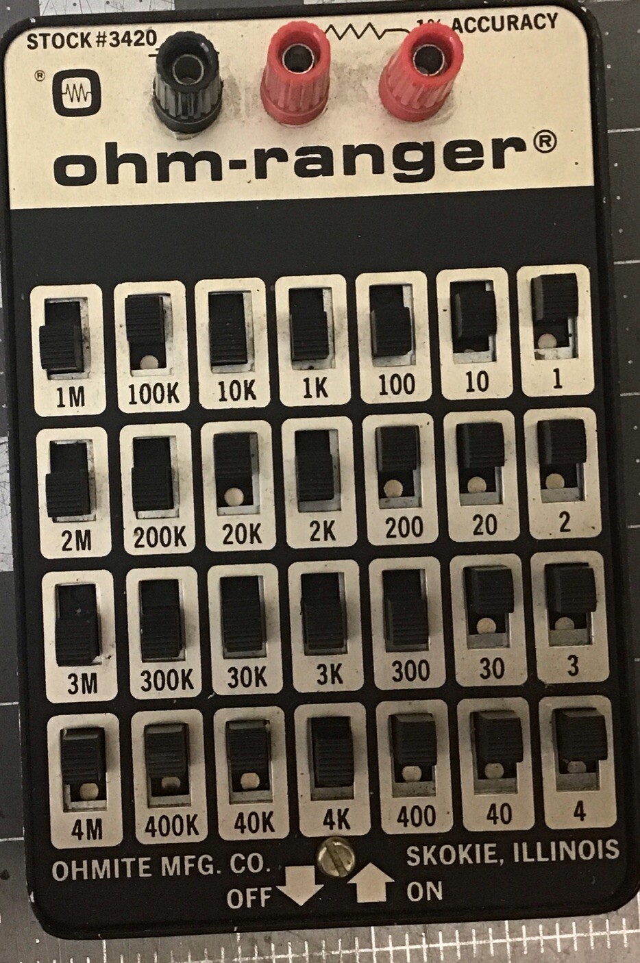 Ohmite Ohm-Ranger Decade Type Resistor #3420 (LP05V) | eBay