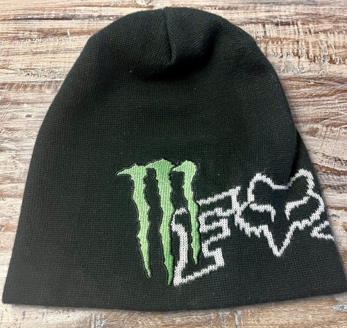 Vintage Monster Energy/Fox Racing #4 Ricky Carmichael Black Knit Beanie ...