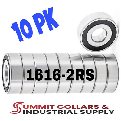 1616-2RS (10) SEALED BALL BEARING 1/2 ID X 1-1/8 OD X 3/8 WIDE | eBay