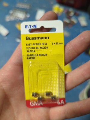 15 Pack 6A GMA Glass Tube Electronic Fuse 5 mm Dia. x 20mm BP/GMA-6A | eBay