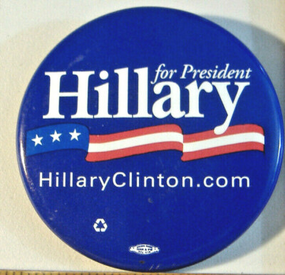 HILLARY FOR PRESIDENT~ HILLARYCLINTON.COM~BADGE PIN~HC0201 WWW ...