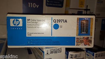 NEW Genuine HP Q3971A 123A Cyan Toner Cartridge 2820/2550 In Plastic ...