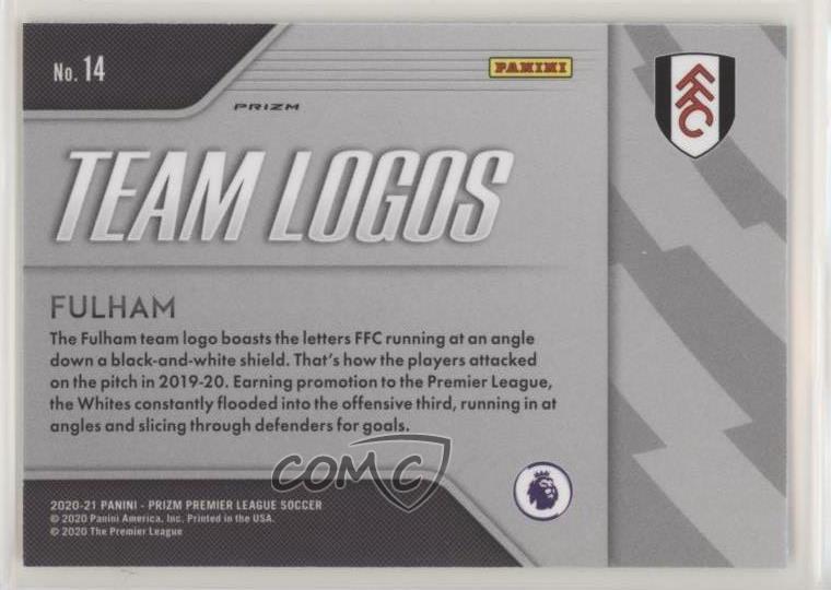2020-21 Panini Prizm Premier League Team Logos Fulham FC Fulham #14 | eBay