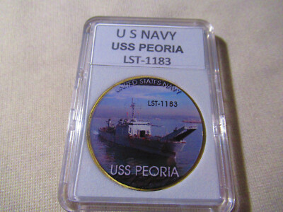 US NAVY - USS PEORIA (LST-1183) Challenge Coin | eBay
