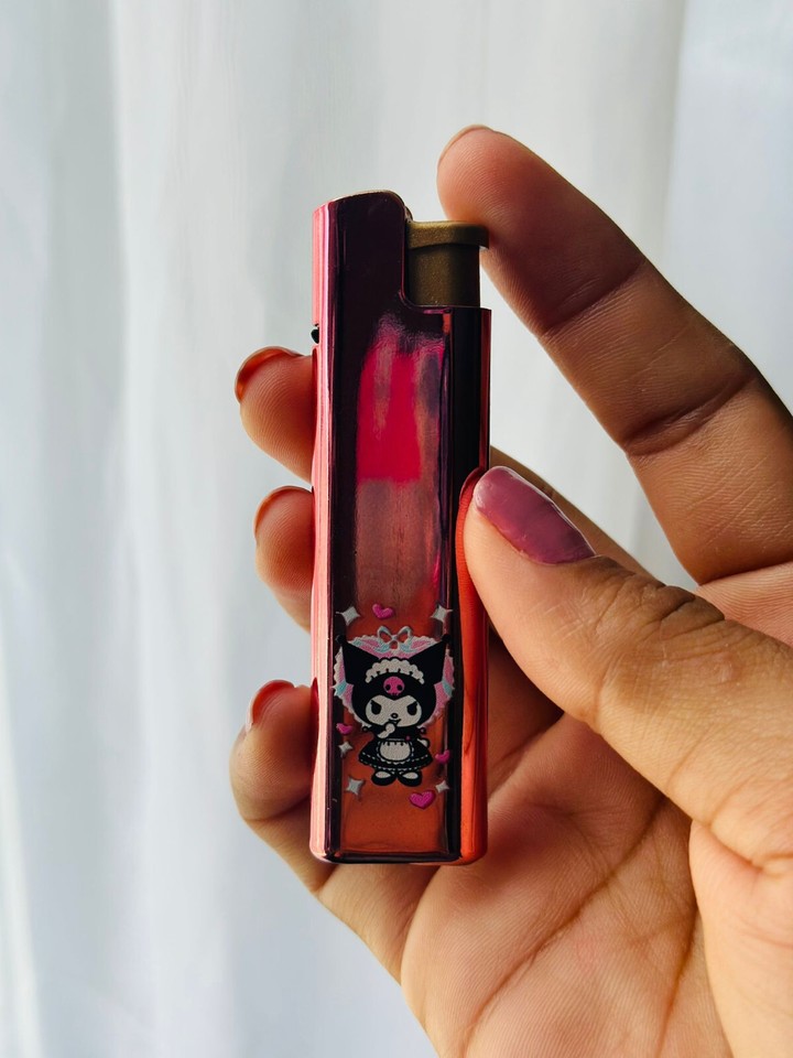 Hello kitty pink flame lighter Sanrio Lighter Kuromi Pink Flame ...