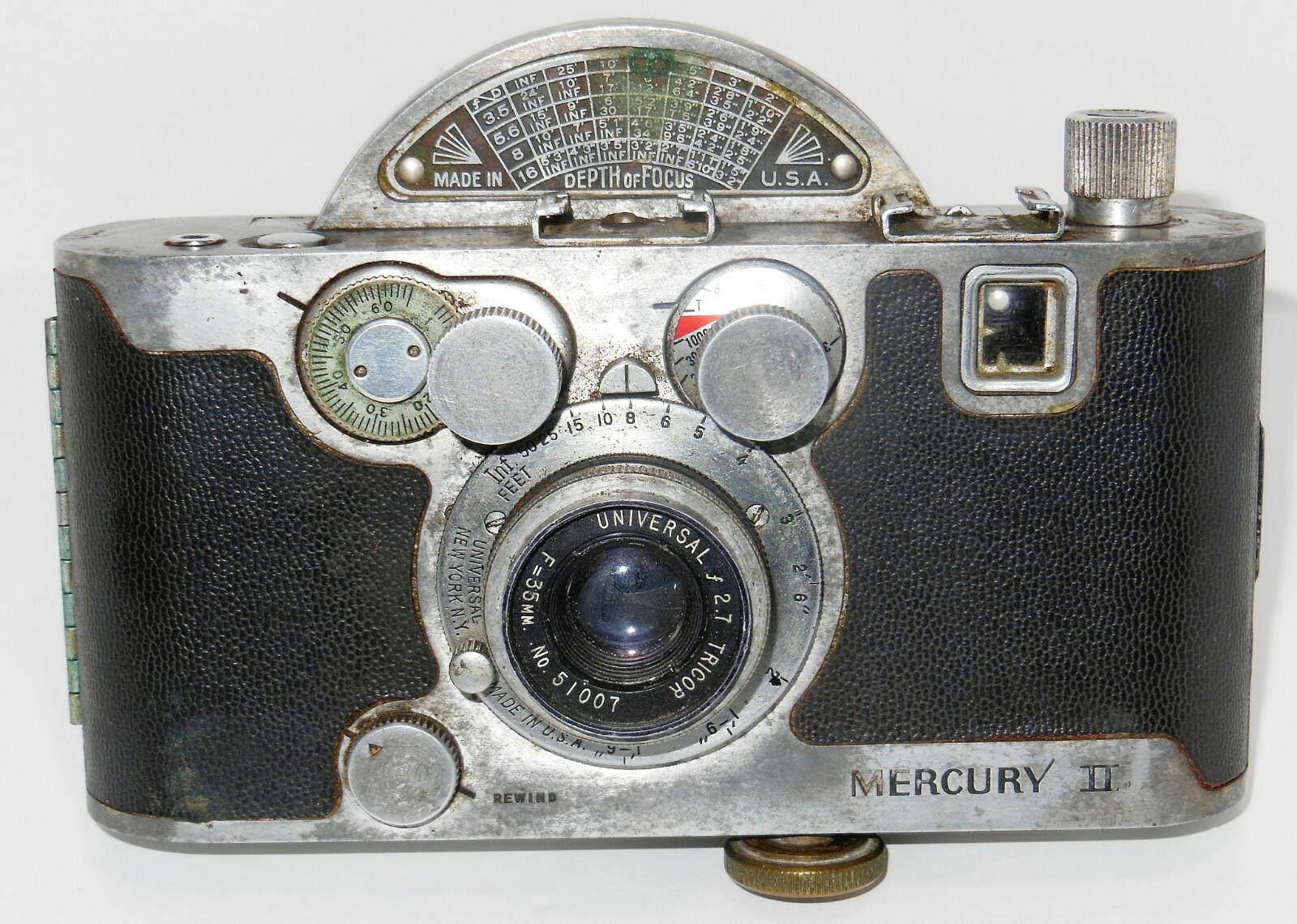 Vtg Collectors 1945 MERCURY II CX 35mm 1/2 Frame CAMERA w/UNIVERSAL ...