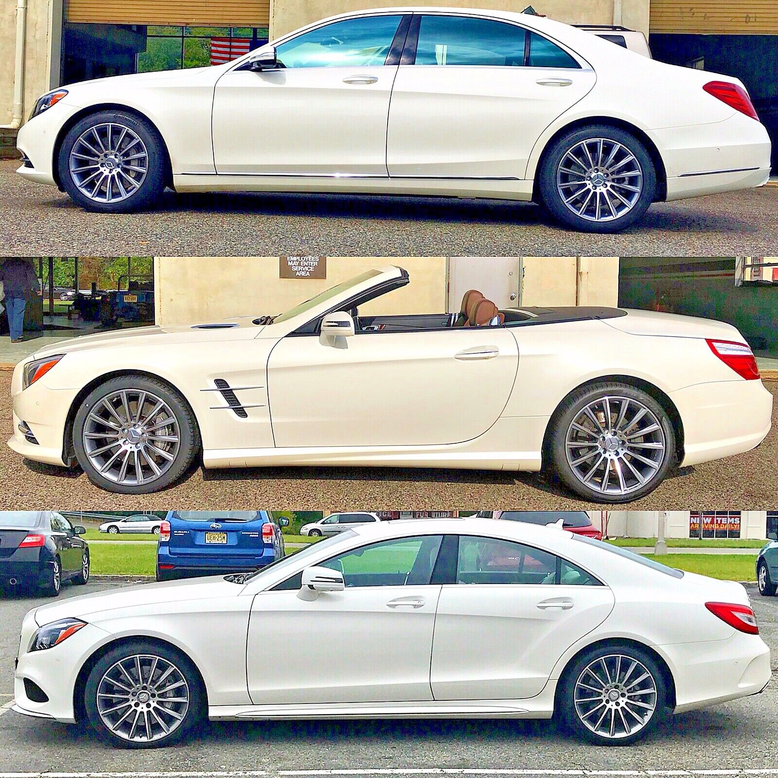 19 INCH MERCEDES RIMS WHEELS SET4 NEW 19/8.5 19/9.5 E400 E300 E550 E350 ...