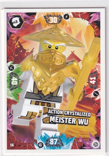 Lego Ninjago Serie 8 TCG Karte Nr. 16 Action Crystalized Meister Wu | eBay