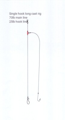 4 X Sea fishing long cast rig No2 Circle hook | eBay UK