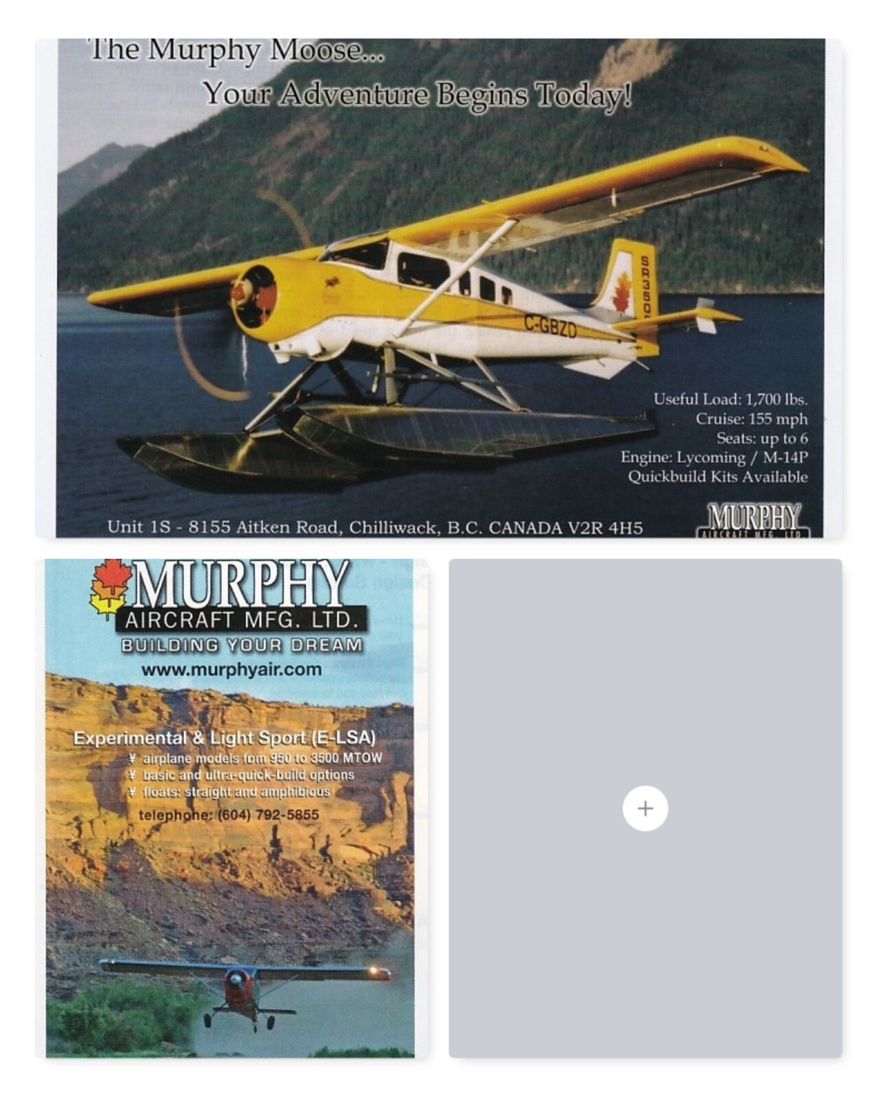 TWO Murphy Aircraft ads 6/10/2023 | eBay