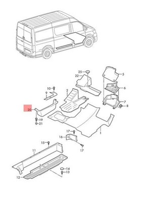 Genuine VW Crafter SCB SCC SYB SYC Step Insert Palladium Grey ...