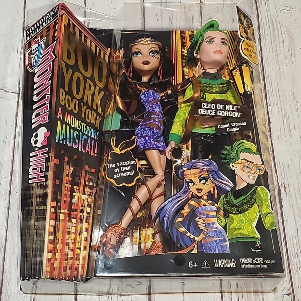 Monster High CLEO DE NILE & DEUCE GORGON Boo York Boo York Mattel NIB ...
