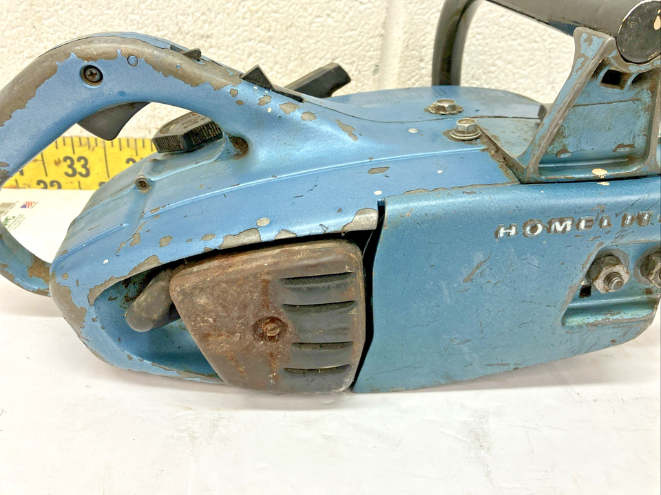 Used Blue 150 Automatic Homelite Chainsaw "Works" Great Compression (H ...