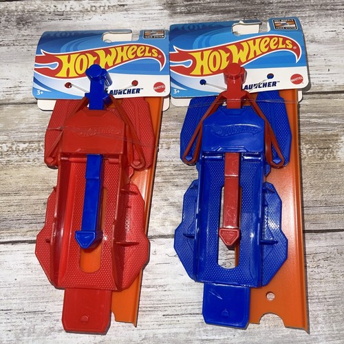 MATTEL Hot Wheels Launchers Red/Blue- set of 2 | eBay